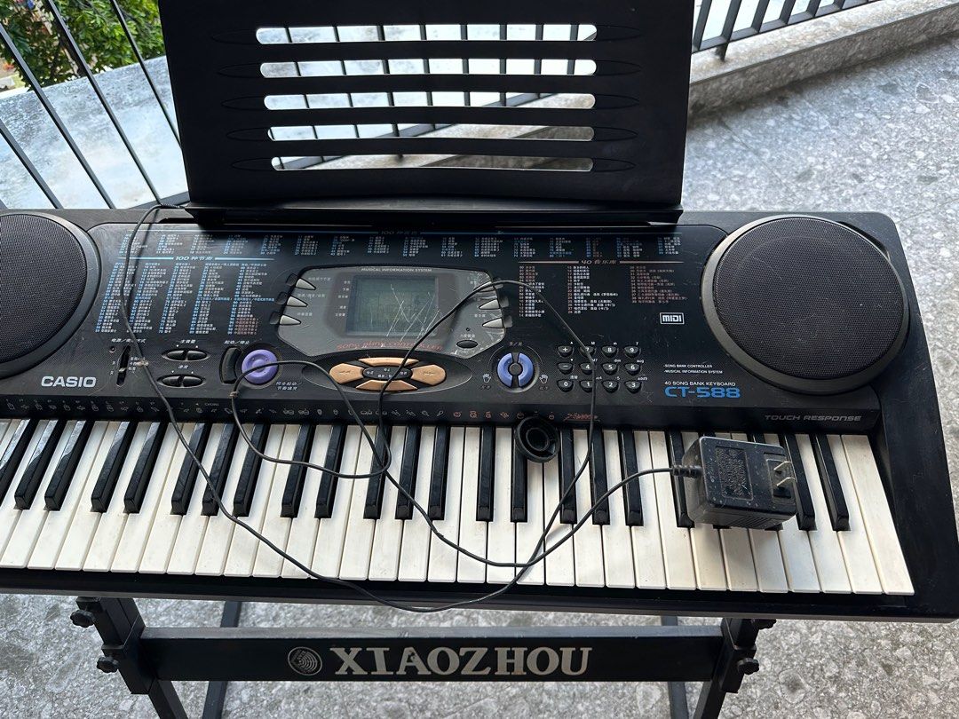 Casio keyboard/organ with stand, Hobbies & Toys, Music & Media, Musical ...
