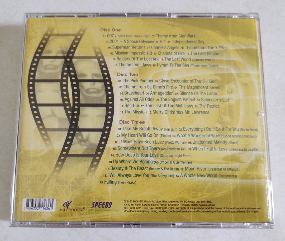 （CD）All Time Greatest Movie Blockbuster 3CD speedy, Hobbies & Toys ...