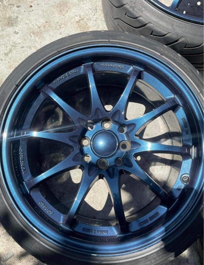 Mags Blue CE28 17s , Car Parts & Accessories, Mags and Tires on Carousell
