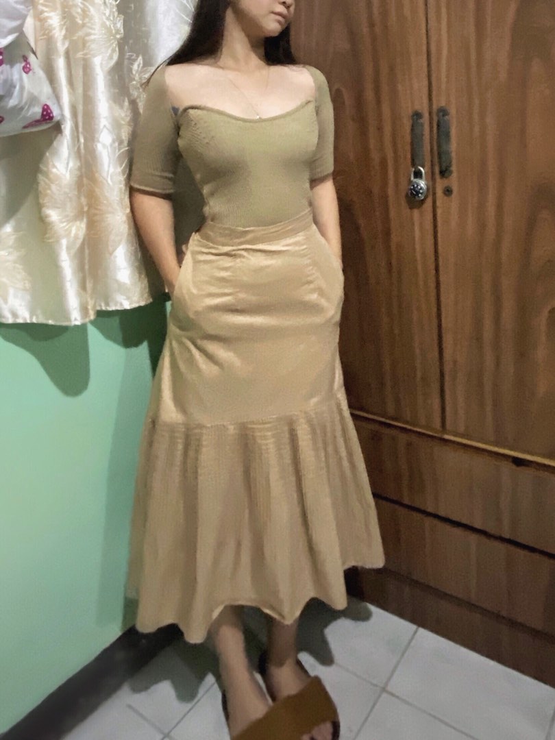 Chic Formal Beige Coordinates / Set, Women's Fashion, Dresses & Sets ...