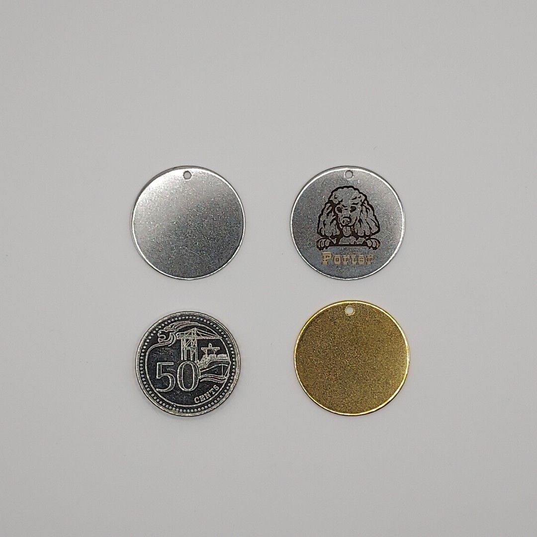 Circular Dog Tag (P/N: P001), Pet Supplies, Homes & Other Pet ...