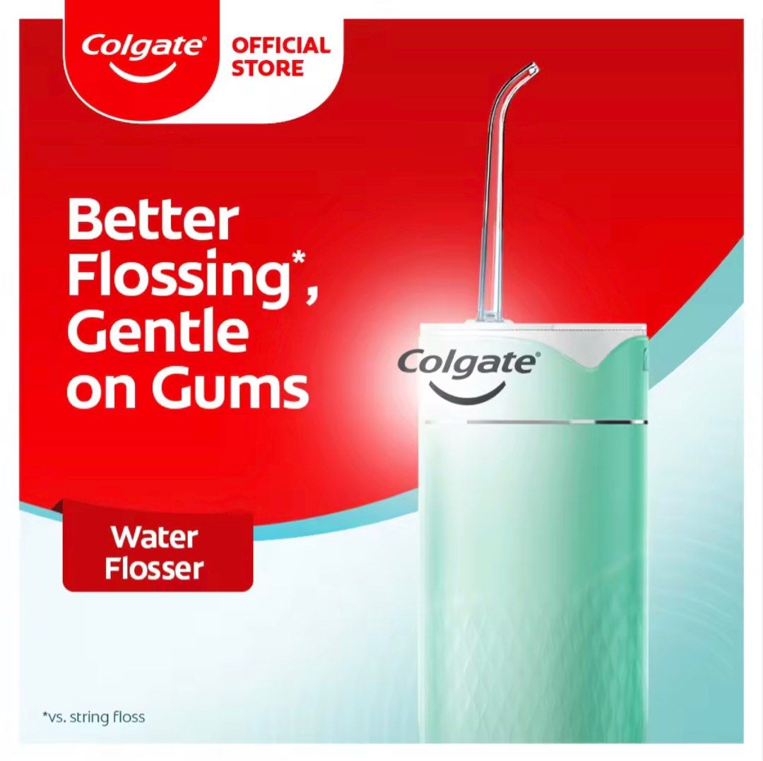 Colgate Portable Water Flosser Rechargeable, Water Resistant (IPX7 ...