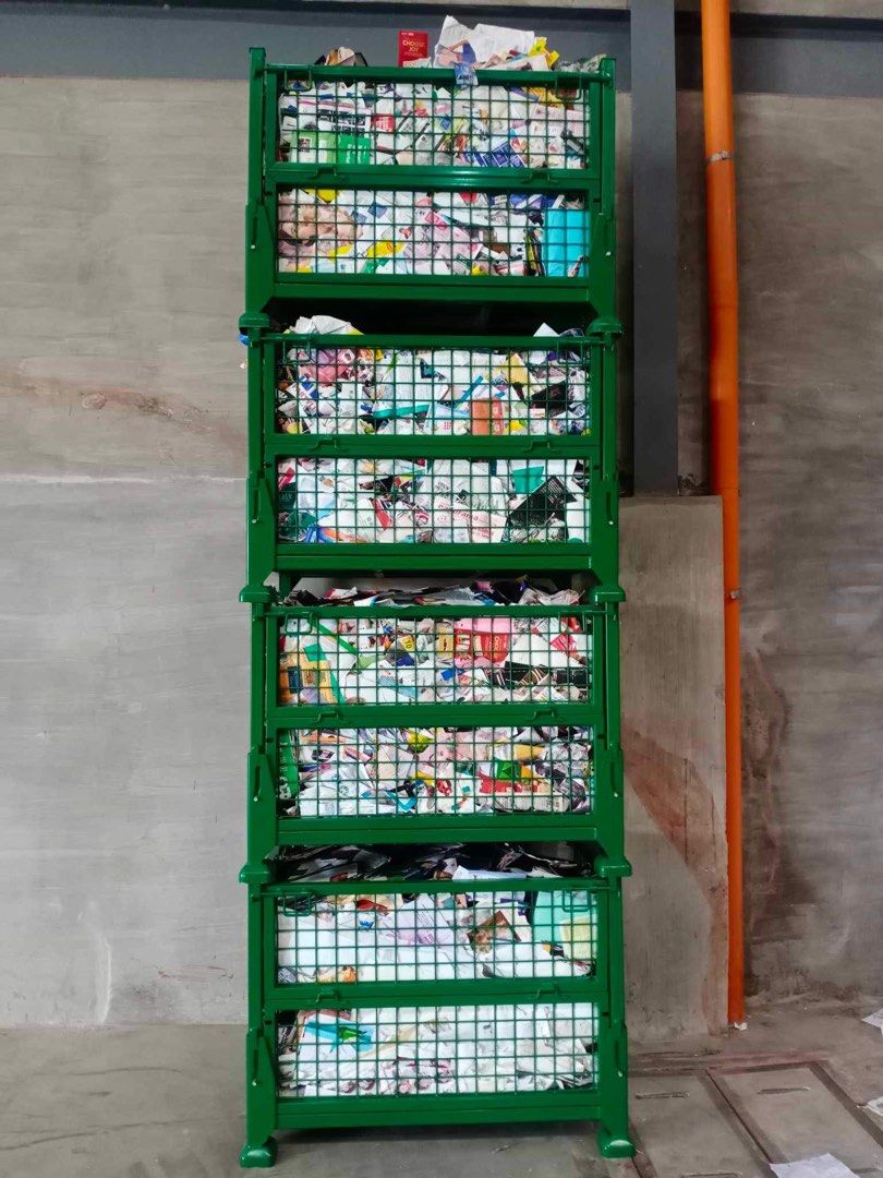 Collapsible Stackable Storage Steel Crate on Carousell