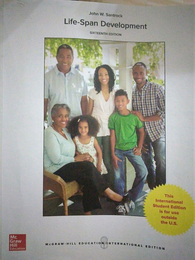 (Colored) Life Span Development 16th edition by Santrock Psychology ...