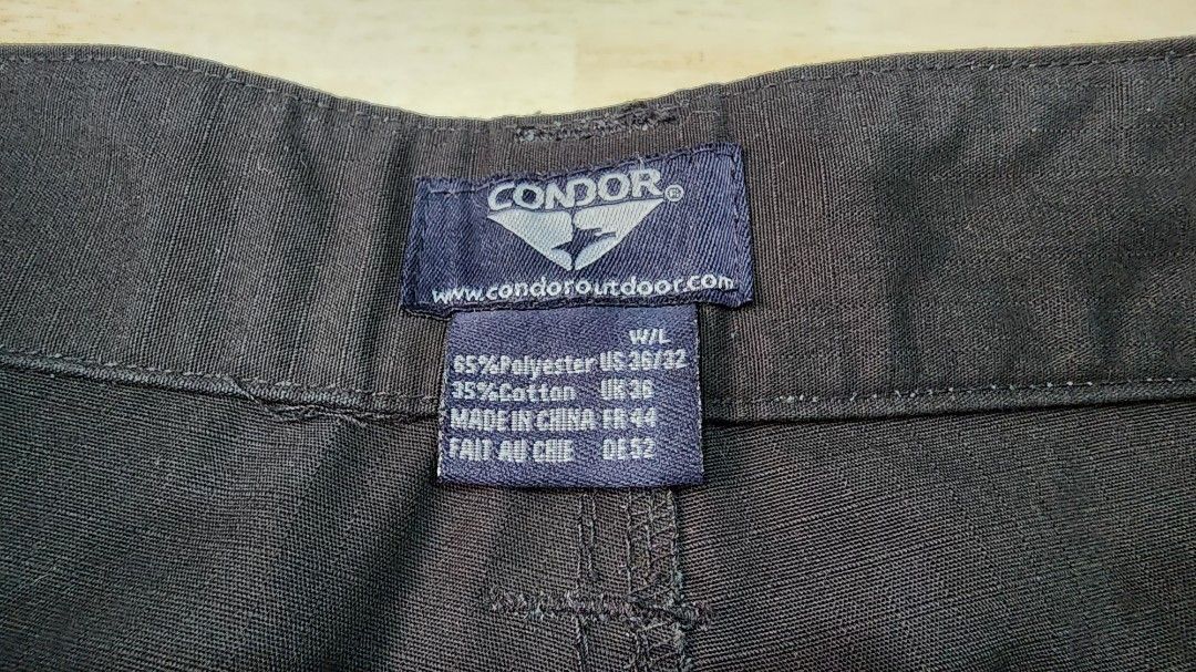 Condor Sentinel Tactical Pants 36 inch Black, Men's Fashion, Bottoms ...