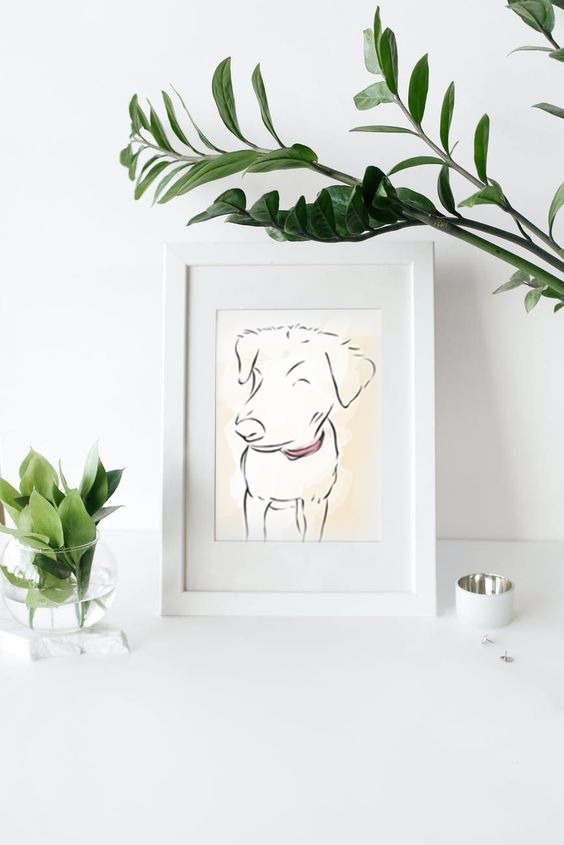 Customise Outline Portrait/ Couple Portraits/ Pet Portraits/ Customise ...