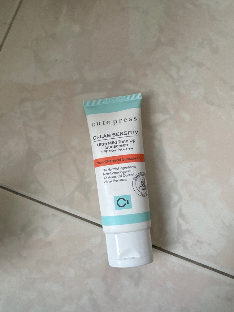 Cute Press Ci Lab Sensitiv Ultra Mild Tone Up Sunscreen SPF 50+ PA ...