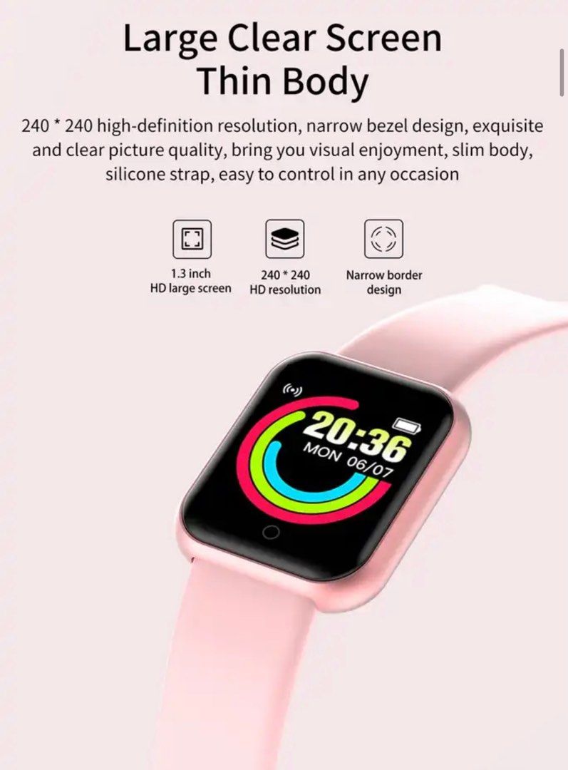 D20 Smart Watch, Mobile Phones & Gadgets, Wearables & Smart Watches on Carousell