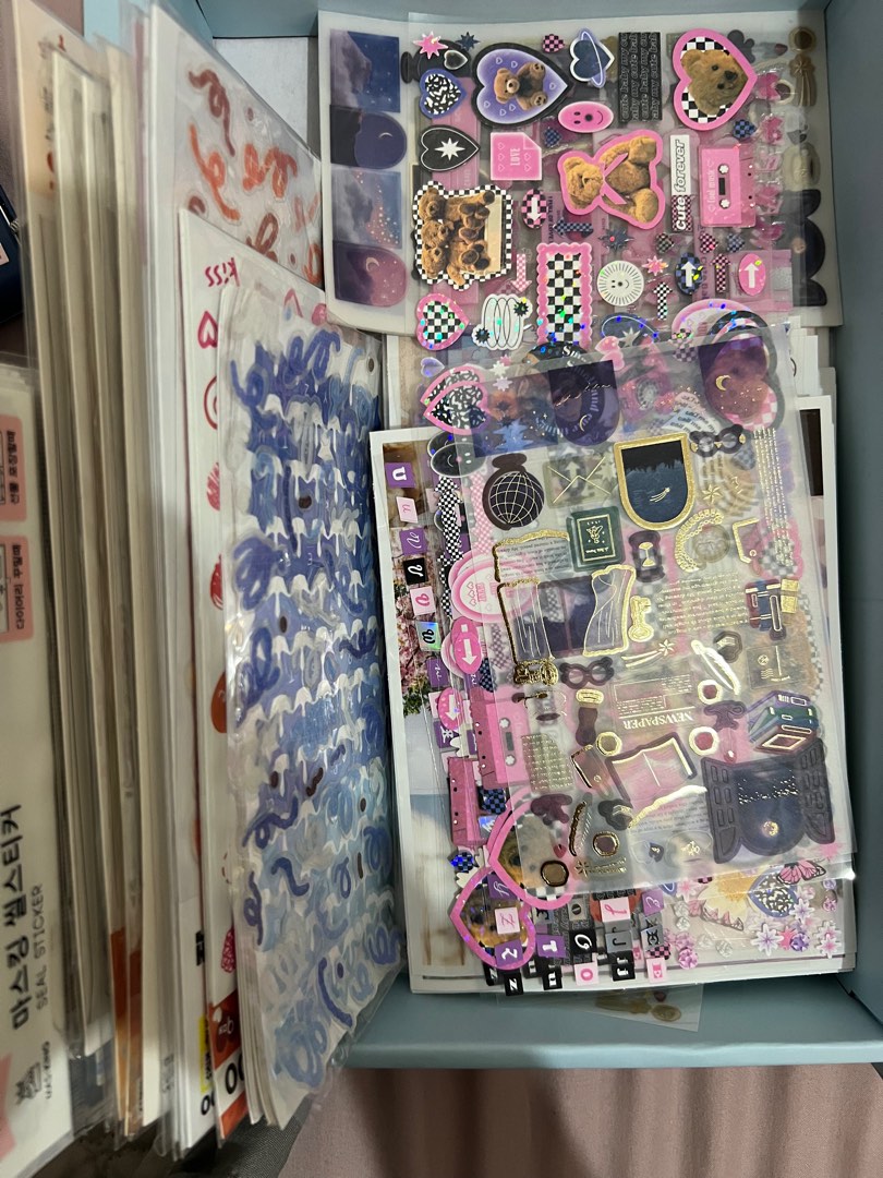 DAISO Korea assorted stickers and washi tape take all on Carousell