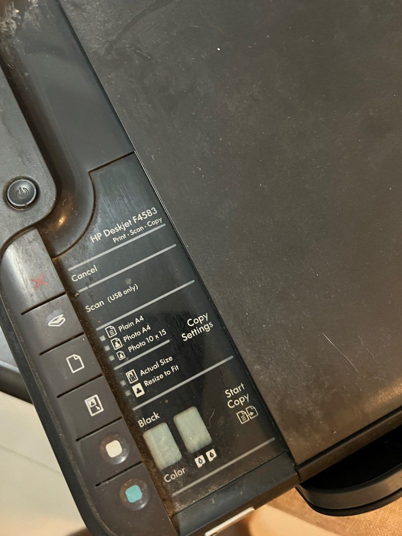 Damage - HP wireless printer (copy, scanner, print), Computers & Tech ...