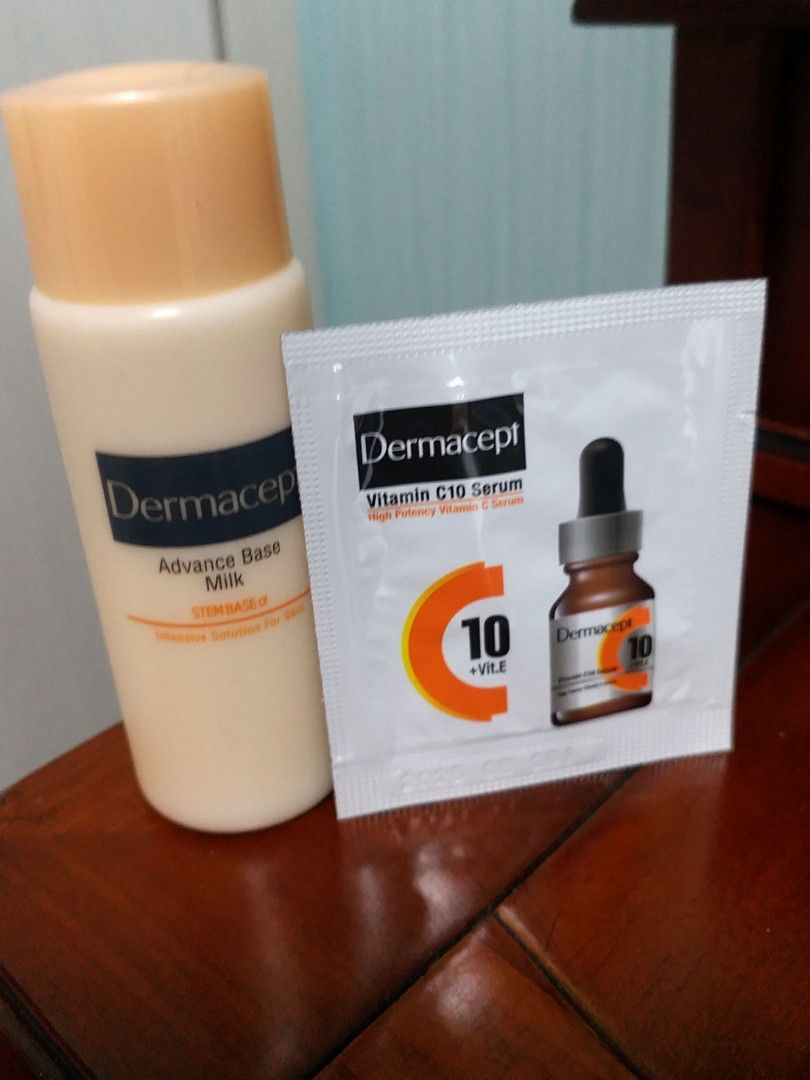 Dermacept C10 sample+Advance Base Milk 25ml, 美容＆化妝品, 健康及美容 - 皮膚護理, 面部 ...