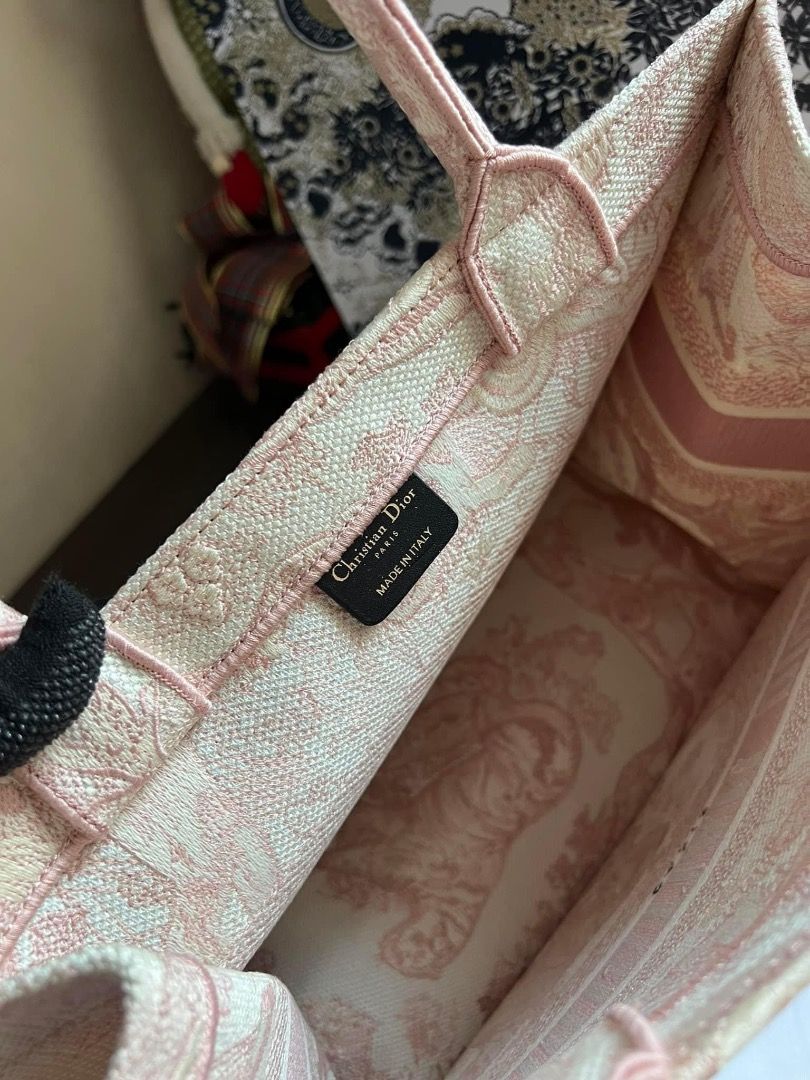 DIOR BOOK TOTE BAG PINK TIGER RARE COLLECTION on Carousell