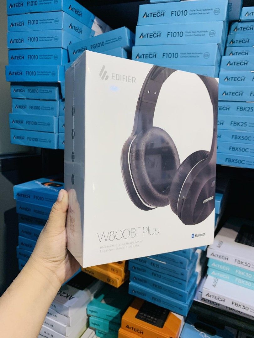 Edifier W800BT Plus Wireless Bluetooth Stereo Headphones Black on Carousell