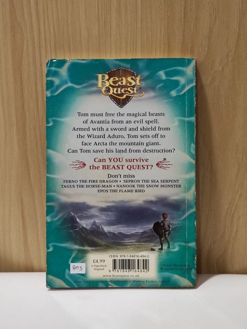 (ENG) Beast Quest : Arcta The Mountain Giant, Hobbies & Toys, Books ...