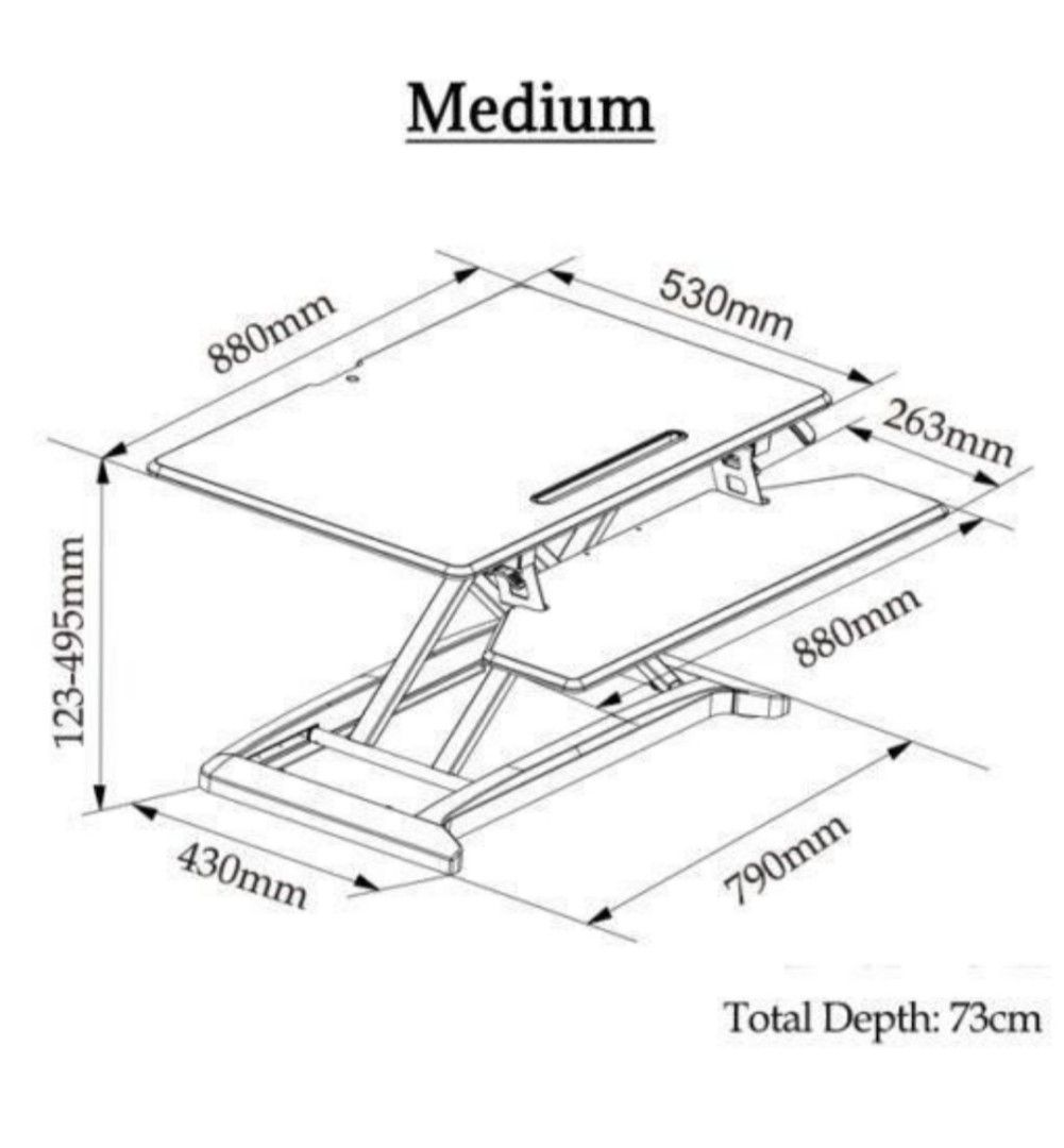 Ergonomic Work Desk Riser - TakeAseat.sg / HumanScale / HP, Furniture ...
