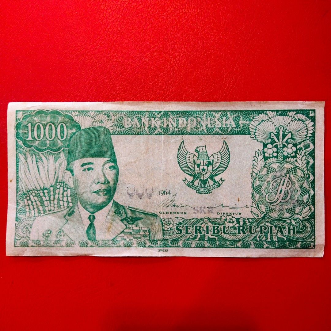 Fantasi note Soekarno 1000 rupiah #BJ, Hobbies & Toys, Collectibles ...
