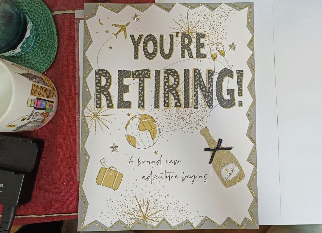 Farewell Goodbye Retirement Card for Colleague Corporate Farewell A4 ...