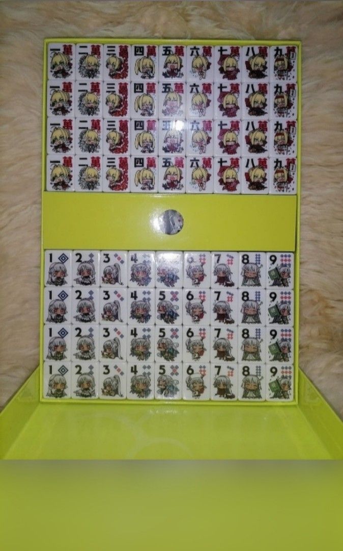 Fate Extella Holy Tile Of The Moon Mahjong Tiles Pai Set Fgo Anime ...