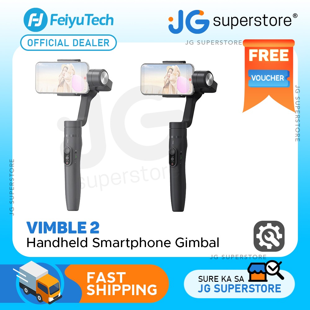 FeiyuTech Vimble 2 3-Axis Handheld Smartphone Adjustable Gimbal with Built-In Extender (Black ...