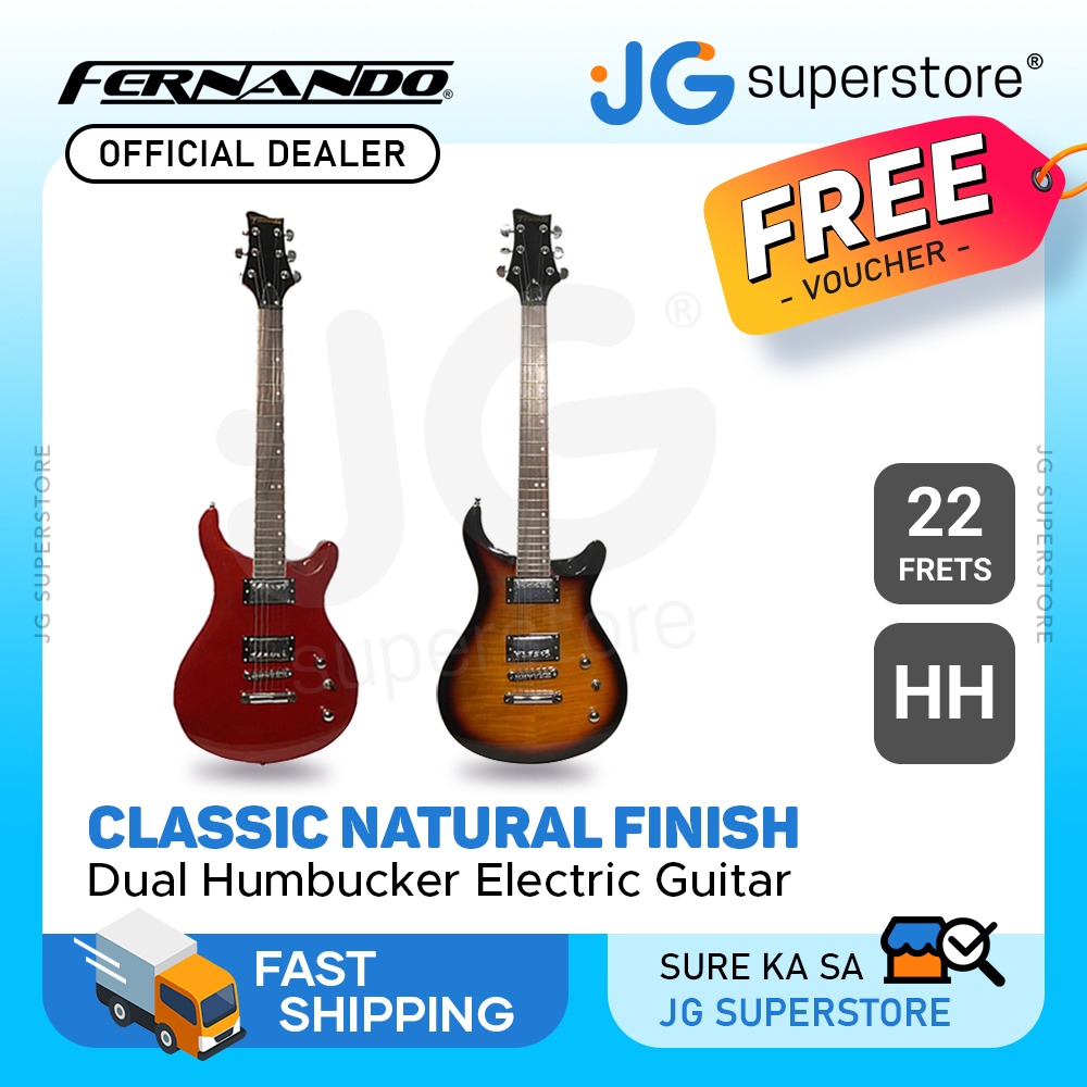 Fernando CSNF-HH 6-String 22 Fret Electric Guitar with 3 Way Switch ...