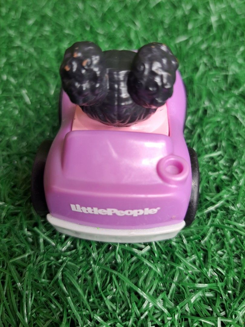 Fisher Price Little People TESSA Wheelies Purple Car 2014 Mattel ...