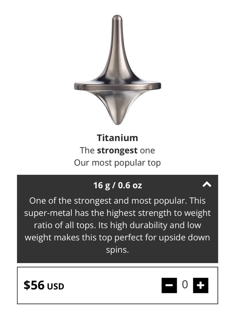 Forever Spin Titanium Spinning Top (2 Avail.), Hobbies & Toys, Toys ...