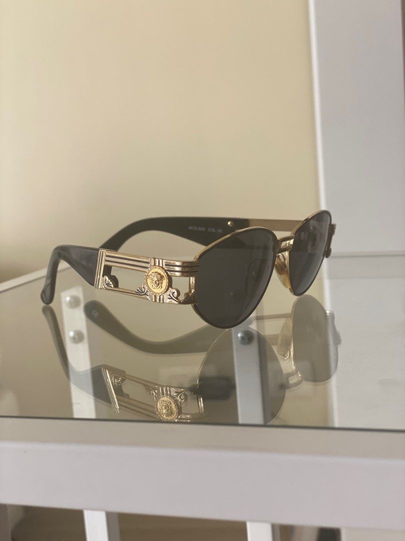 Gianni Versace Gold Medusa Vintage Rare Sunglasses Mod S75 Col 16l On