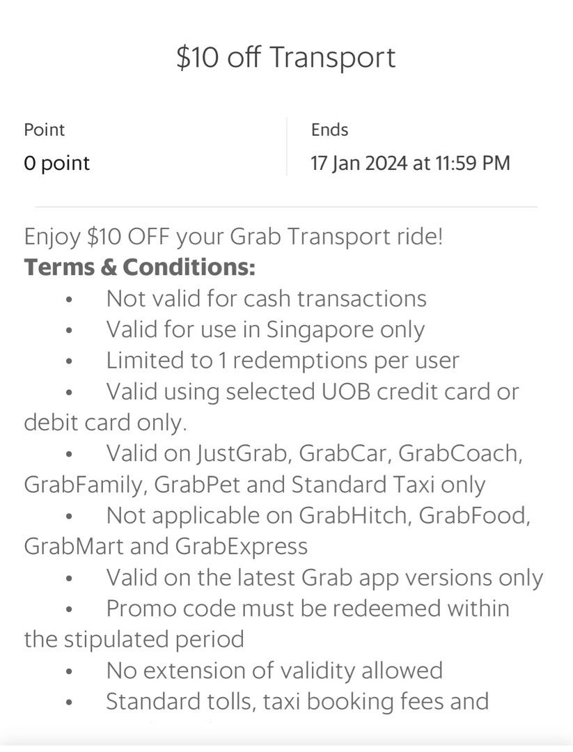 Grab ride voucher 20% off ($10 for $8), Tickets & Vouchers, Vouchers on ...