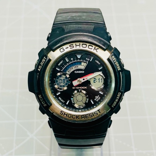 G-SHOCK AW-590 | DIGITAL-ANALOG | WR 20BAR | WORLD TIME | AUTO-BACK ...