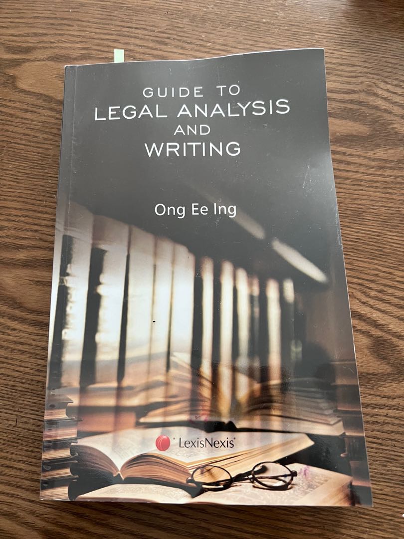Guide to Legal Analysis and writing, Hobbies & Toys, Books & Magazines ...