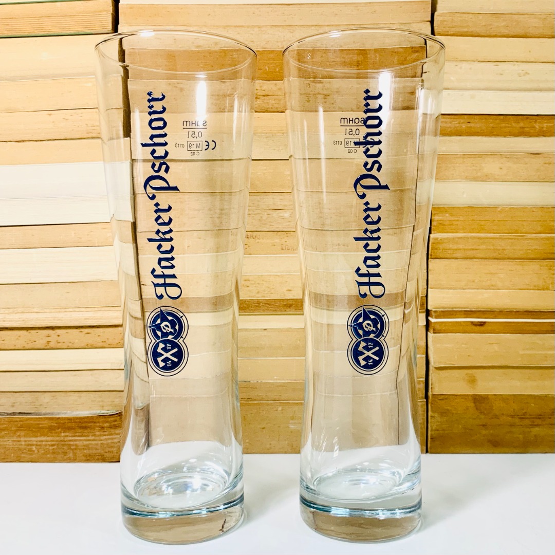 Hacker Pschorr Tall Beer Glass (0.5L), Hobbies & Toys, Memorabilia ...