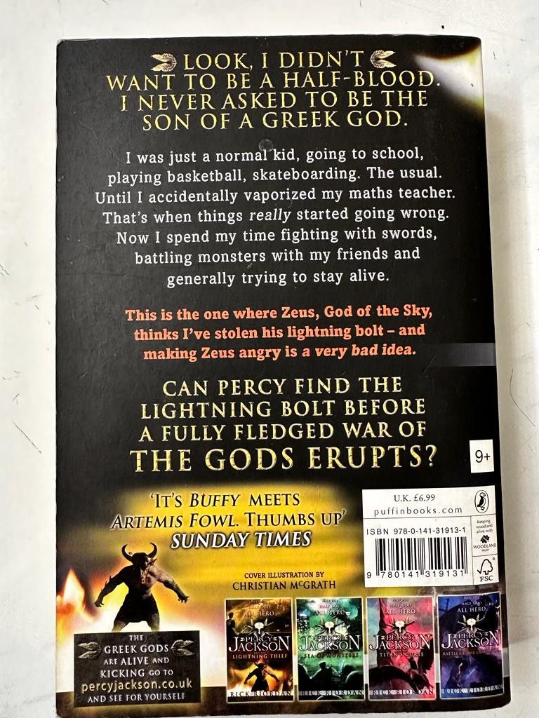 Half Boy & Half God All hero, Percy Jackson and till lighting thief ...