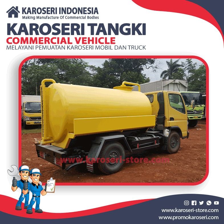 Harga Tangki Vacuum 4000 Ltr - Modifikasi 4x4 || Karoseri Bekasi, Mobil ...