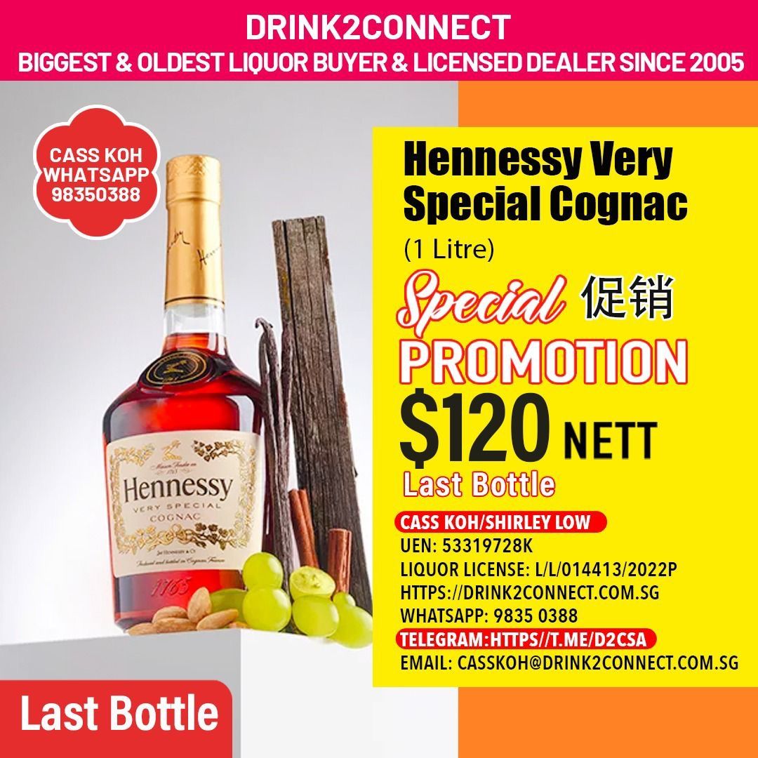 Hennessy Very Special Cognac 1 Litre, Old Liquor Sale, Old Liquor Price ...