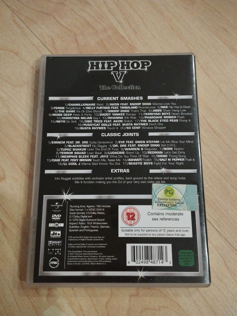 Hip Hop V, The Collection DVD, Hobbies & Toys, Music & Media, CDs & DVDs on Carousell