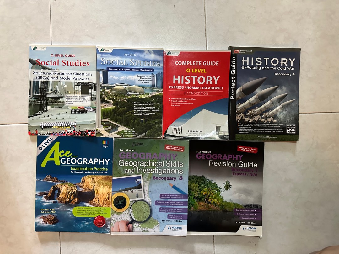 History, geography, social studies assessment books sec 3 sec 4 o level ...