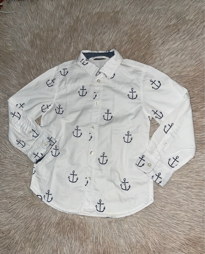 H&M anchor design long sleeves, Babies & Kids, Babies & Kids Fashion on ...