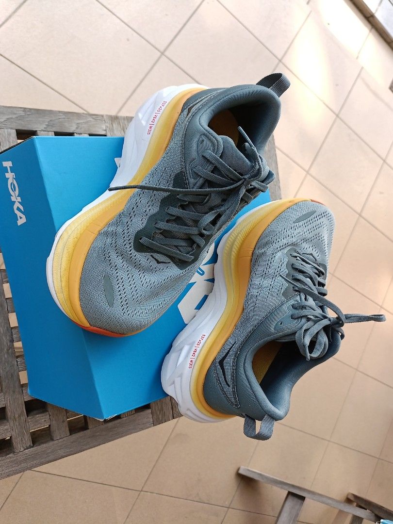 Hoka M Bondi 8 Wide, Luxury, Sneakers & Footwear on Carousell
