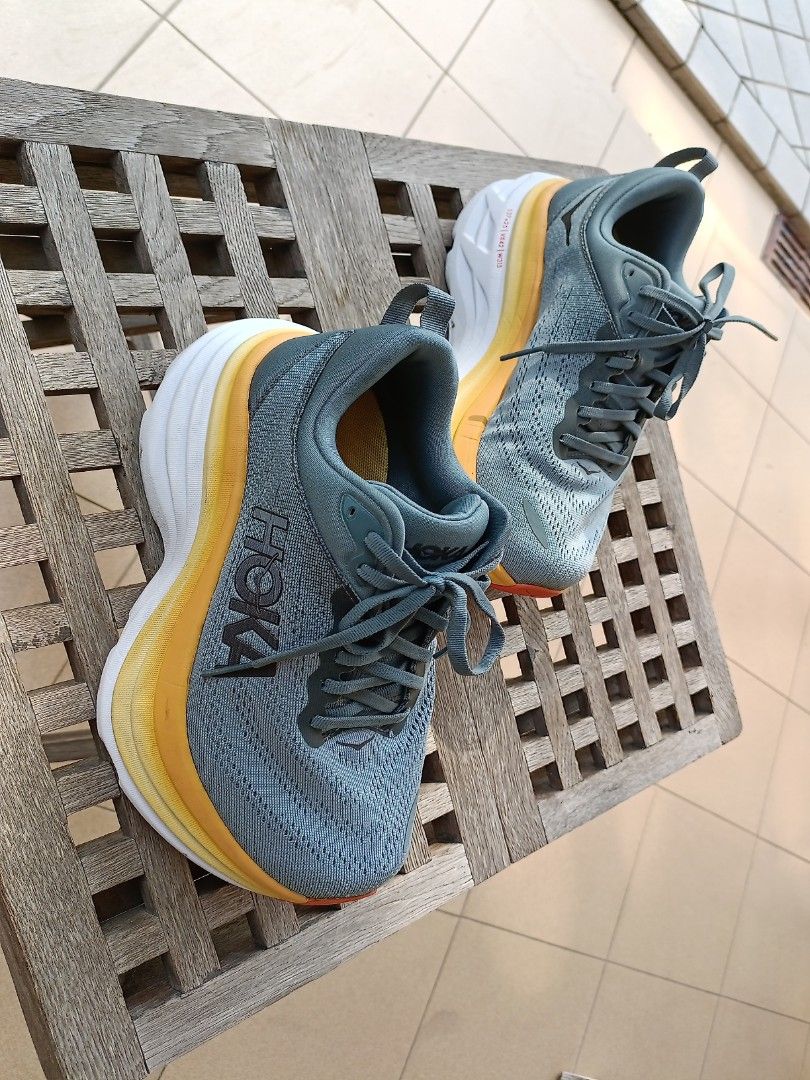 Hoka M Bondi 8 Wide, Luxury, Sneakers & Footwear on Carousell