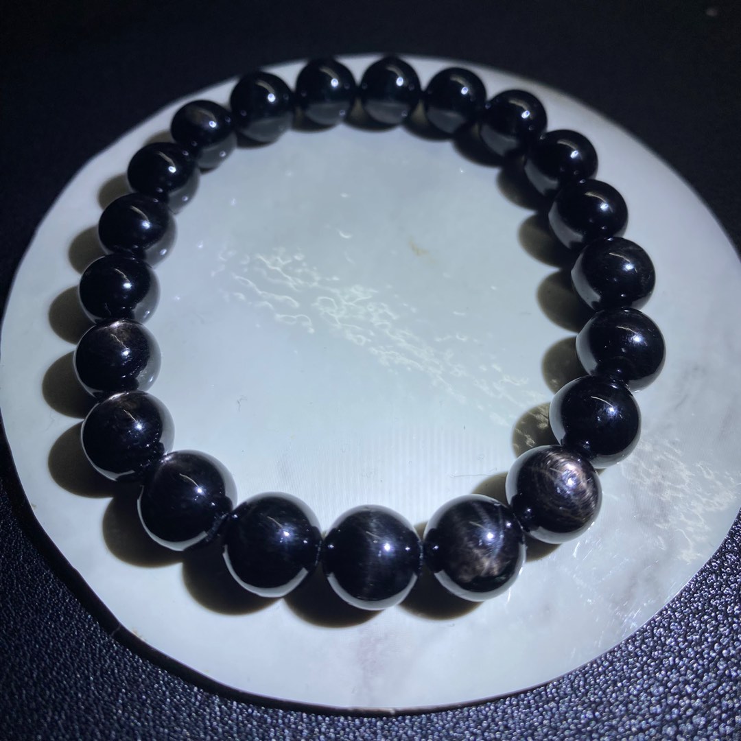 Hypersthene bracelets 9mm, Women's Fashion, Jewelry & Organisers ...