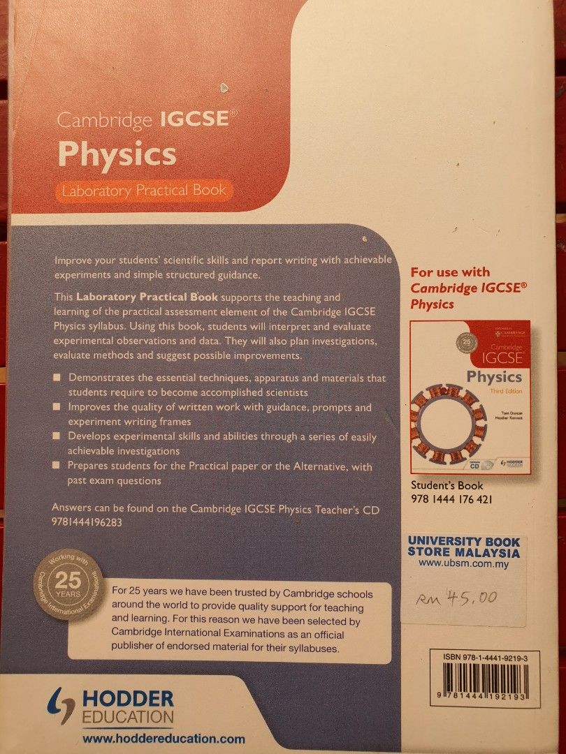 IGCSE Physics Lab Practical Book | Hodder Education, Hobbies & Toys ...