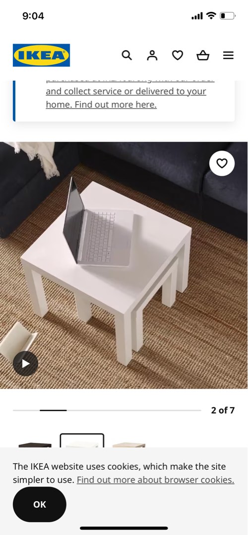 IKEA Square table, Furniture & Home Living, Furniture, Tables & Sets on ...