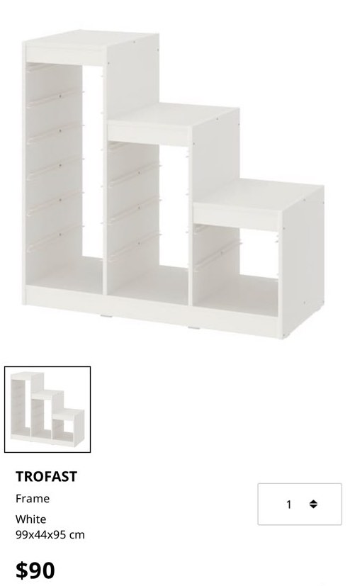 Ikea Trofast, Furniture & Home Living, Furniture, Shelves, Cabinets ...