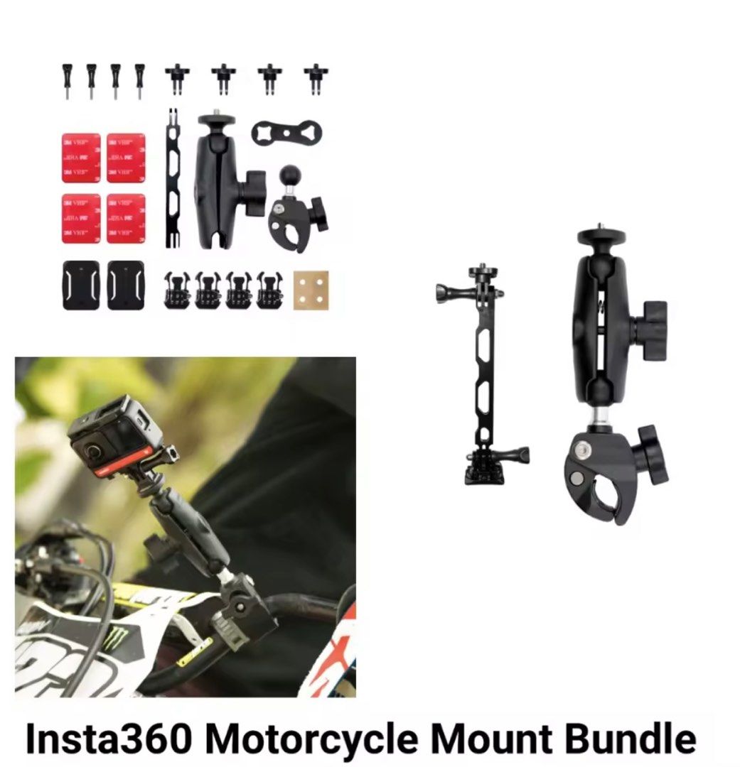 Insta360 motorcycle mount bundle on Carousell