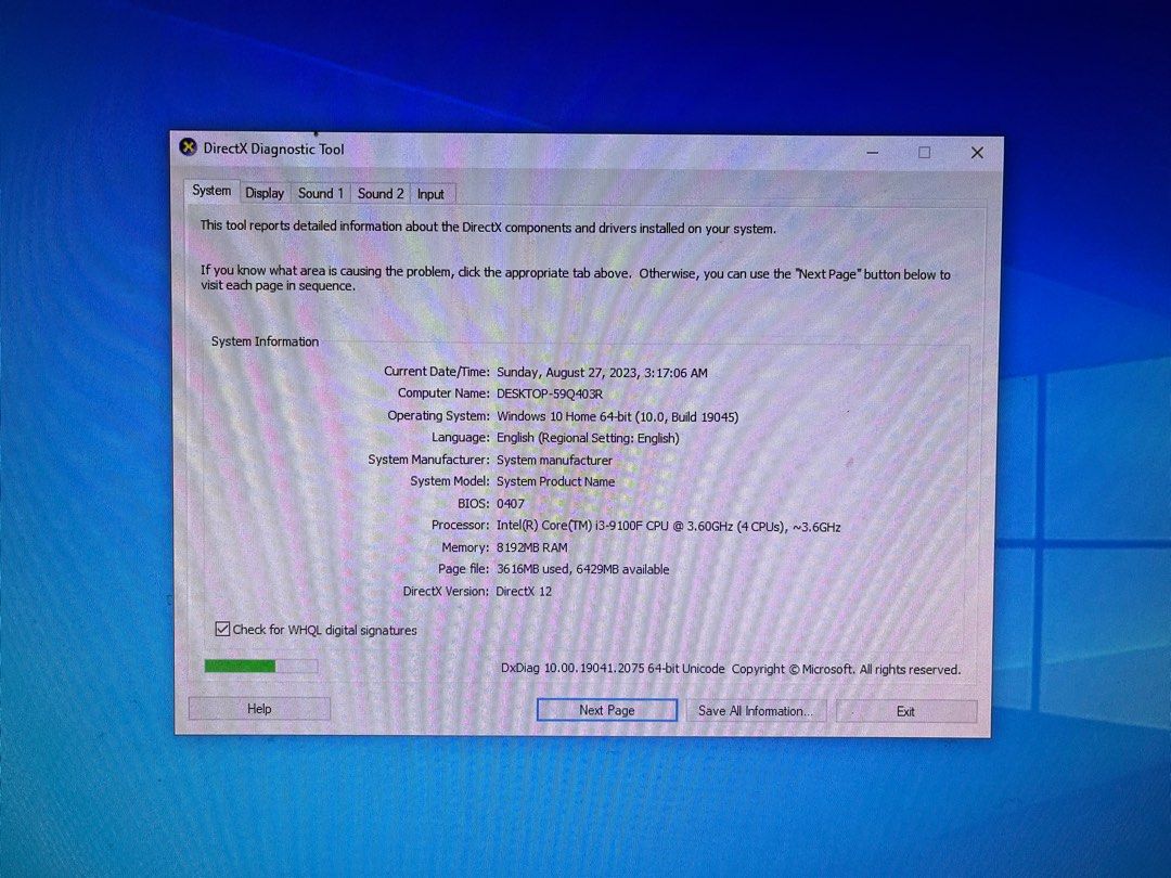 Intel i3 9th Gen 8GB RAM 1TB HDD 120GB SSD GeForce GTX 1050Ti 4GB VRAM ...