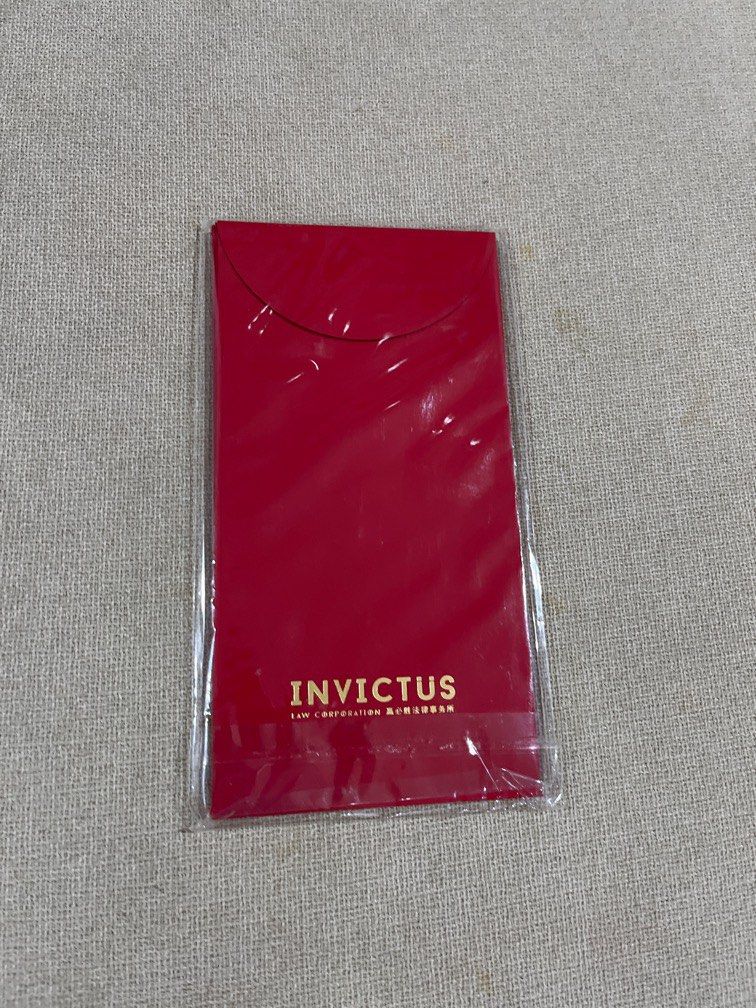 Invictus Red Packet, Hobbies & Toys, Stationery & Craft, Other ...