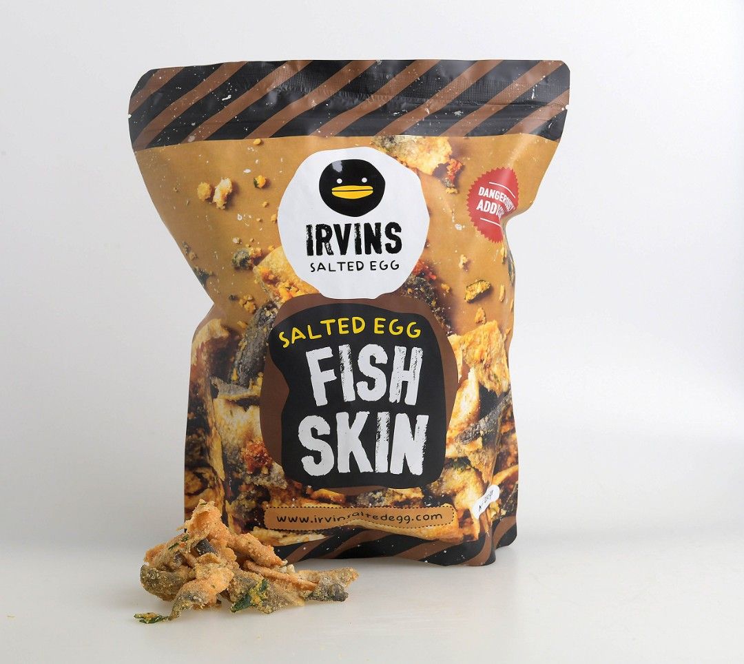 Irvins salted egg fish skin potato chips salted egg potato crisps ...