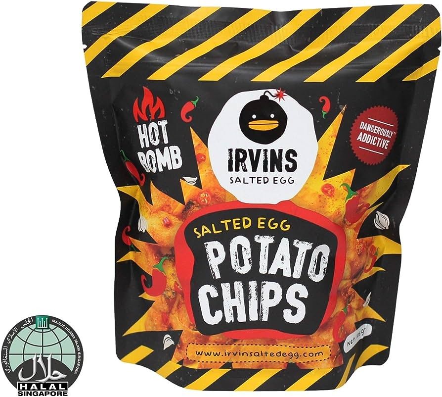 Irvins salted egg fish skin potato chips salted egg potato crisps ...