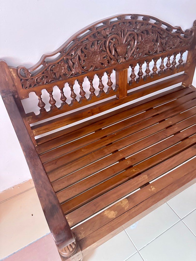 Jati Teakwood Bench, Furniture & Home Living, Furniture, Other Home ...