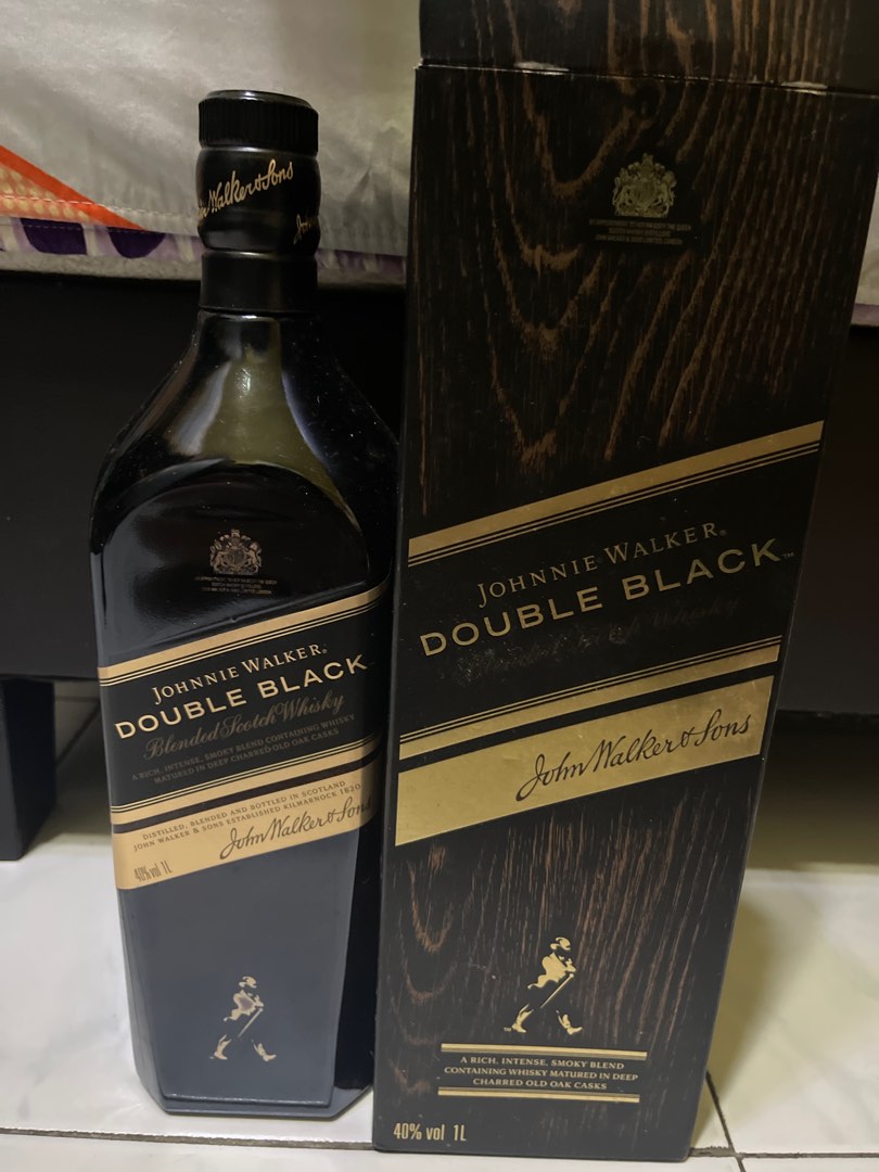 Johnnie Walker double black, Food & Drinks, Beverages on Carousell